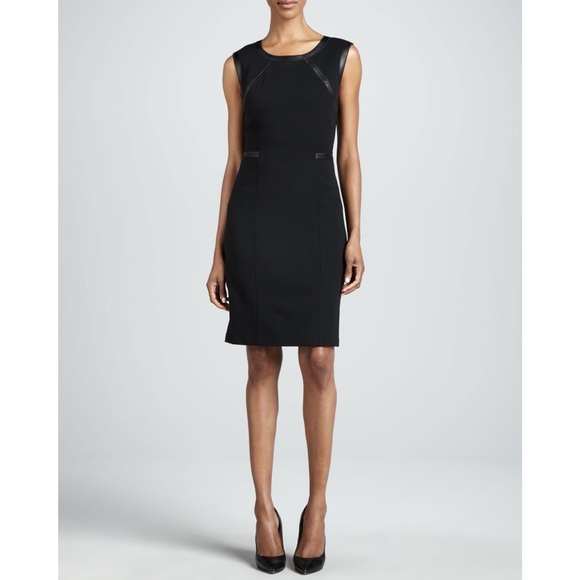 Lafayette 148 New York | Dresses | Lafayette 48 Overlook Black Leather ...